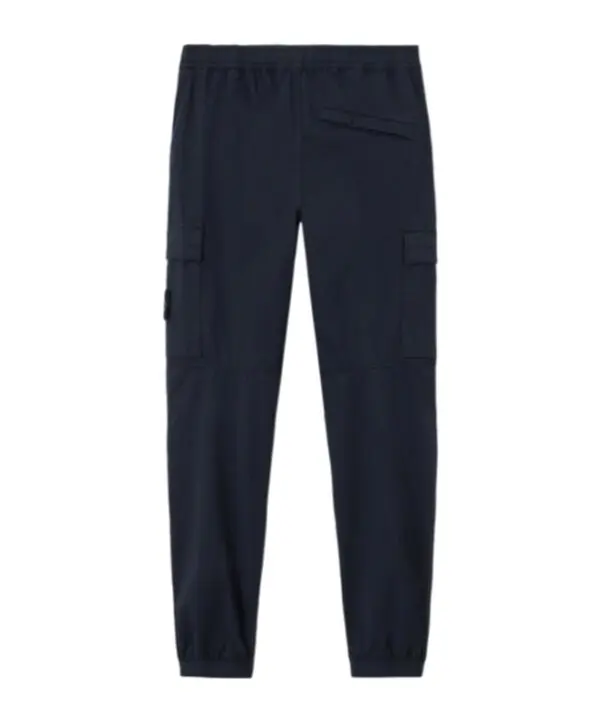 Stone Island Cargo Trousers With Compass Patch - Blue
