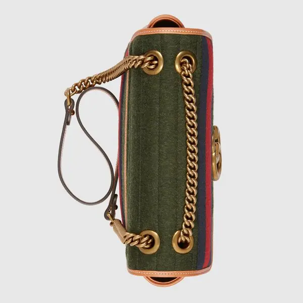 Gucci Gg Marmont Striped Shoulder Bag