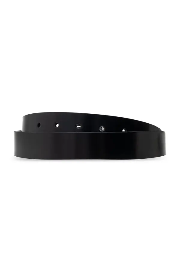 Versace Greca Buckle Fastened Leather Belt