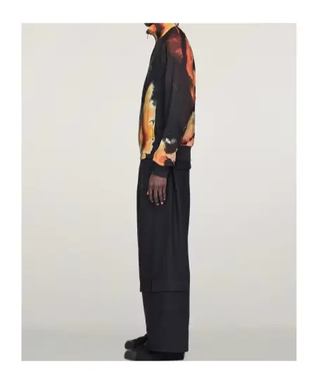 Y3 Abstract Print Zip-up Track Jacket