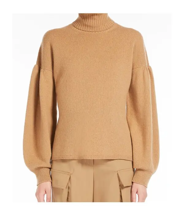 Max Mara Balloon Sleeve Turtleneck Jumper