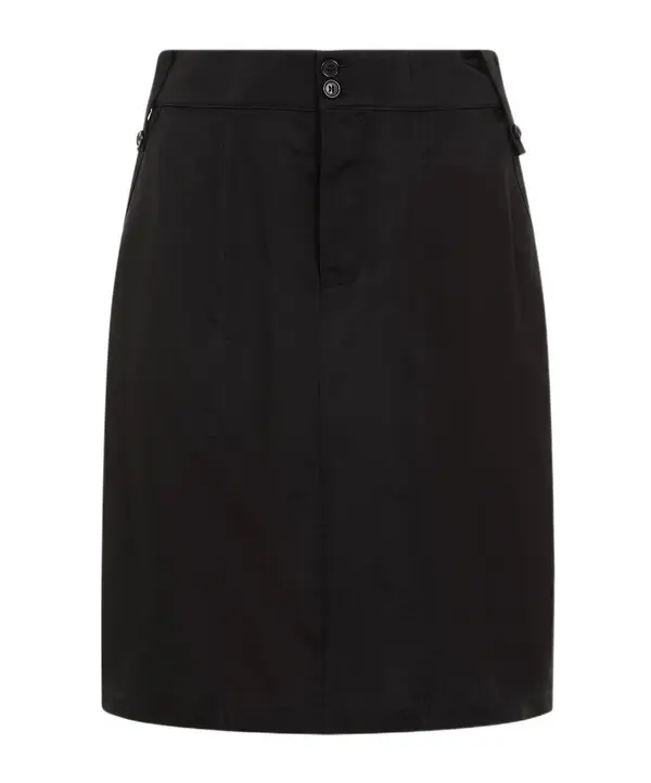 Saint Laurent Button Detailed Pencil Skirt - Black
