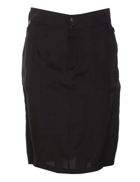 Saint Laurent Button Detailed Pencil Skirt