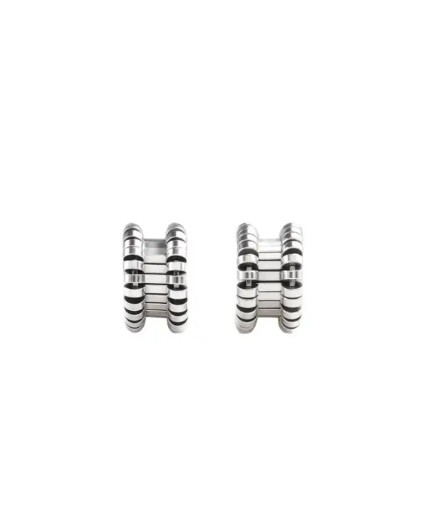 Bottega Veneta Sterling Silver Hoop Earrings