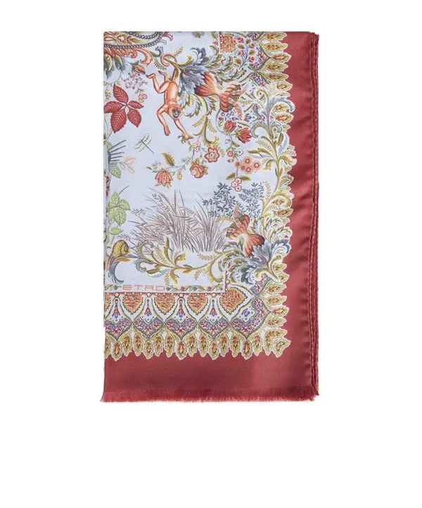 Etro Floral-patterned Silk Scarf - Multicolor