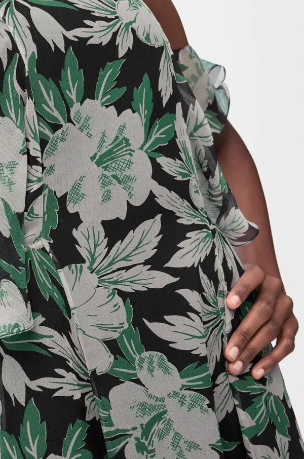 Loewe Floral-printed Off-shoulder Maxi Dress - Multicolor