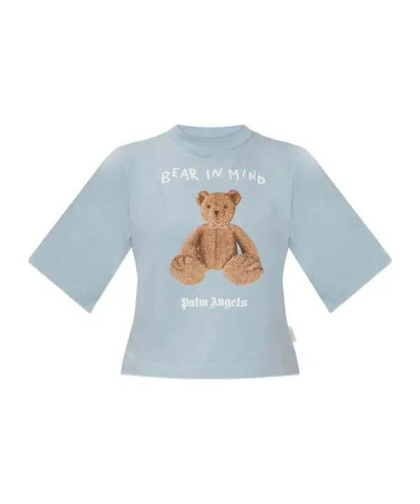 Palm Angels Bear In Mind Graphic T-shirt - Gray