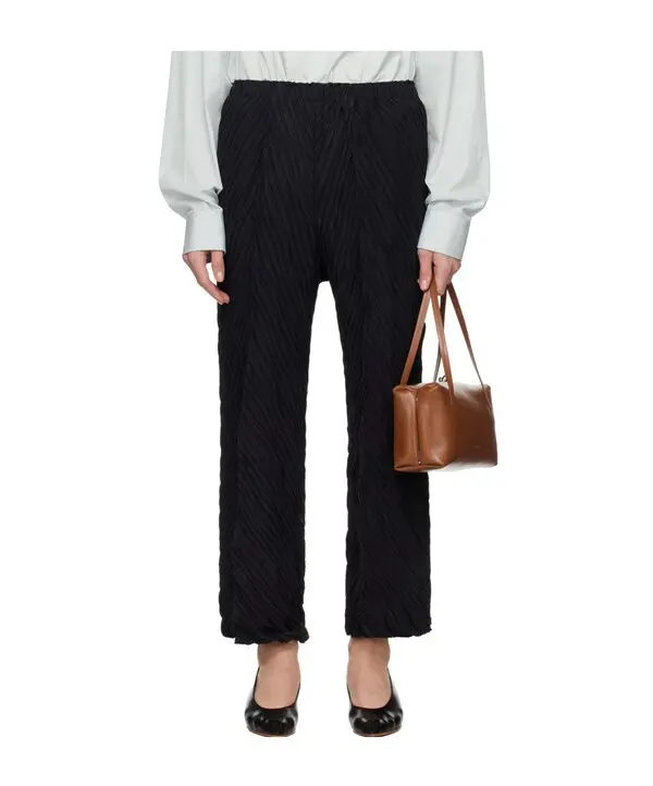 Issey Miyake Pleated Elastic Waist Casual Pants