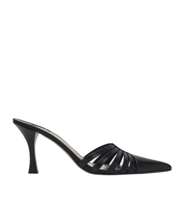 Paris Texas Pointed High-heeled Sandals - Black