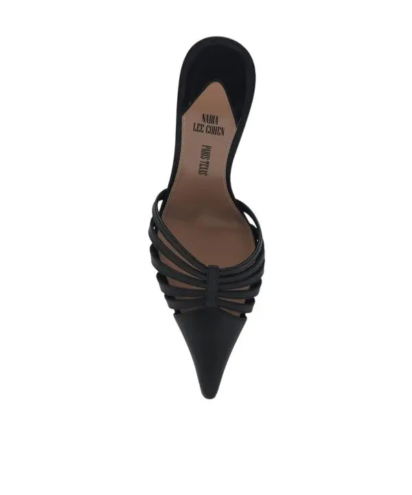Paris Texas Pointed High-heeled Sandals - Black