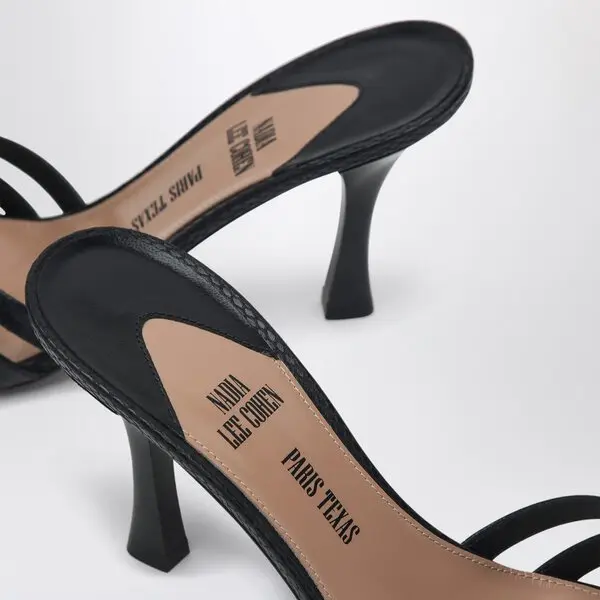 Paris Texas Pointed High-heeled Sandals - Black