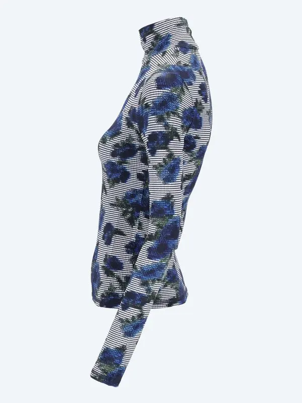 Coperni Floral Print High-neck Top