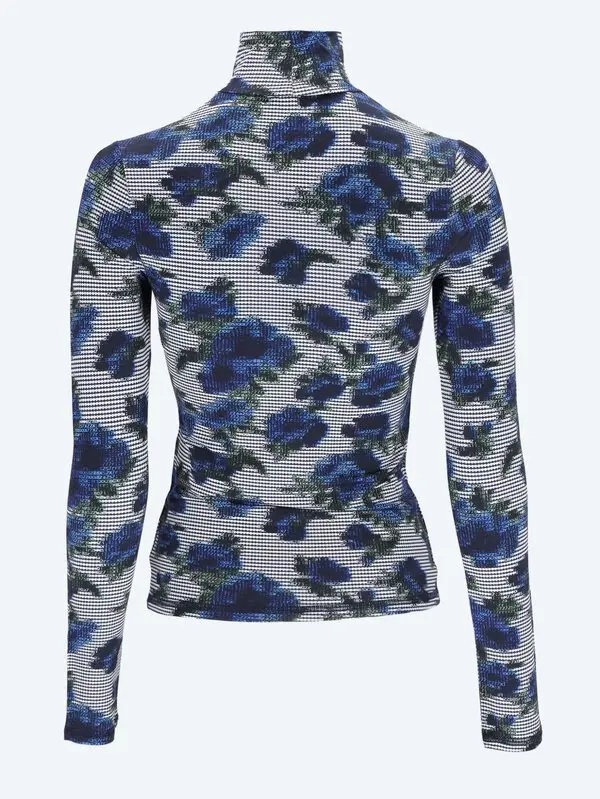 Coperni Floral Print High-neck Top