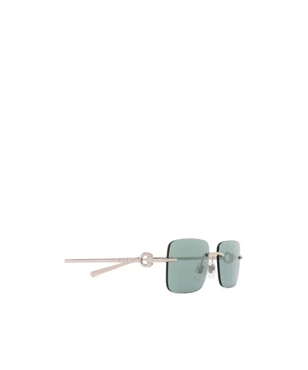 Gucci Rectangular Frame Sunglasses - Silver