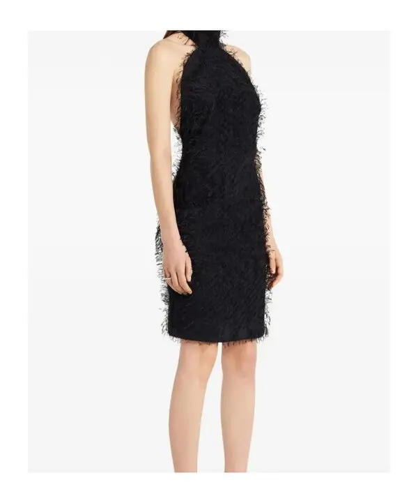 COURREGES Courrèges Illusion Circle Fringed Halterneck Dress