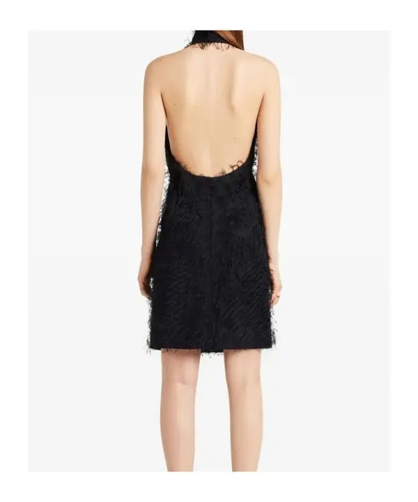 COURREGES Courrèges Illusion Circle Fringed Halterneck Dress