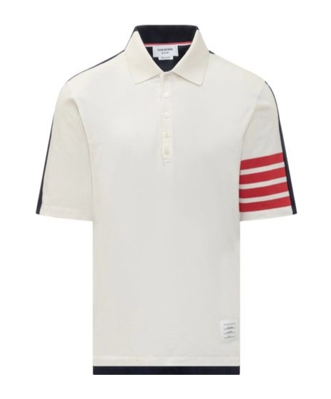Thom Browne Color Blocked Polo Shirt - No