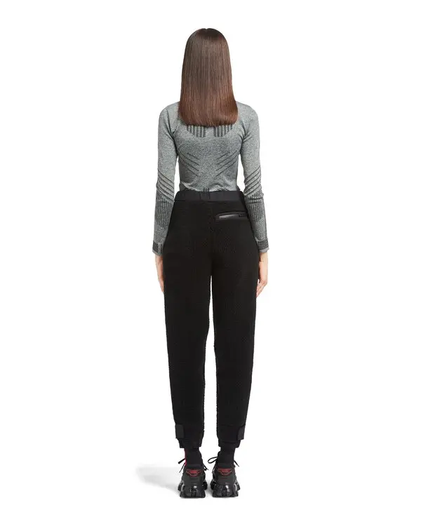 Prada Fleece And Recycled Technical Fabric Joggers