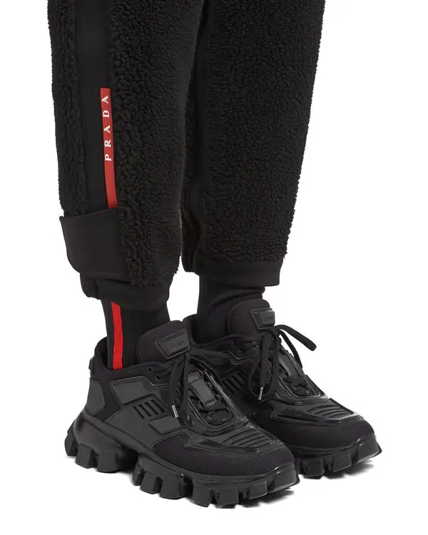Prada Fleece And Recycled Technical Fabric Joggers