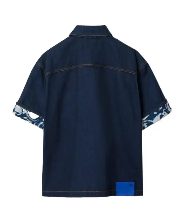 Burberry Logo Patch Denim Shirt