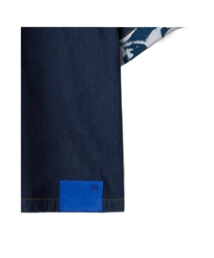 Burberry Logo Patch Denim Shirt