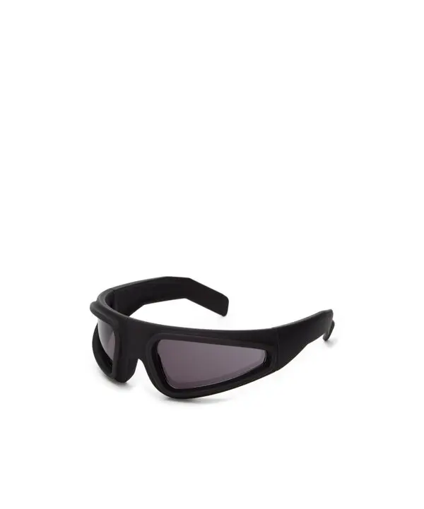 Rick Owens Ryder Wrap Around Frame Sunglasses - Black