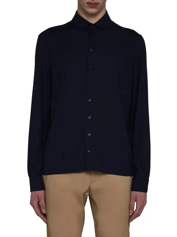 Herno Buttoned Long Sleeved Shirt - Black