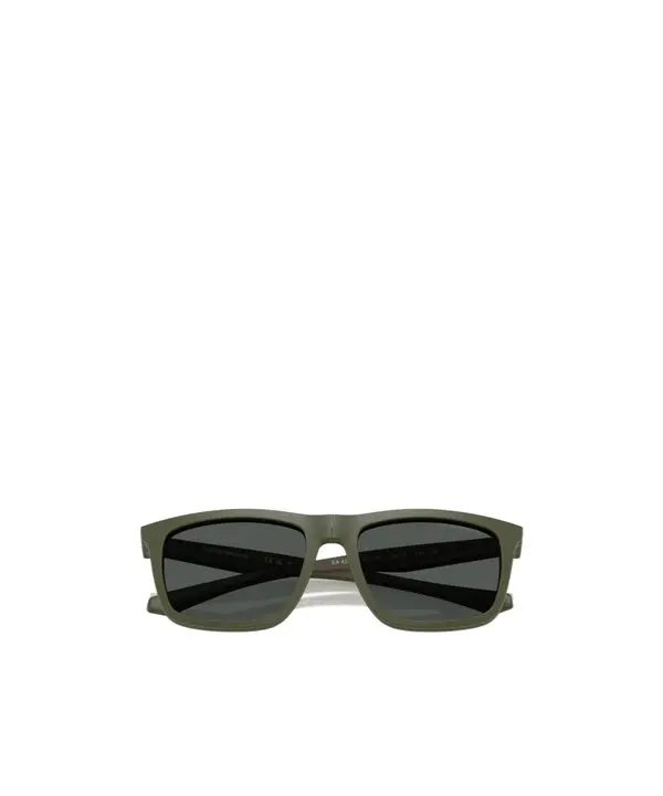 Emporio Armani Square-frame Clip-on Glasses - Black