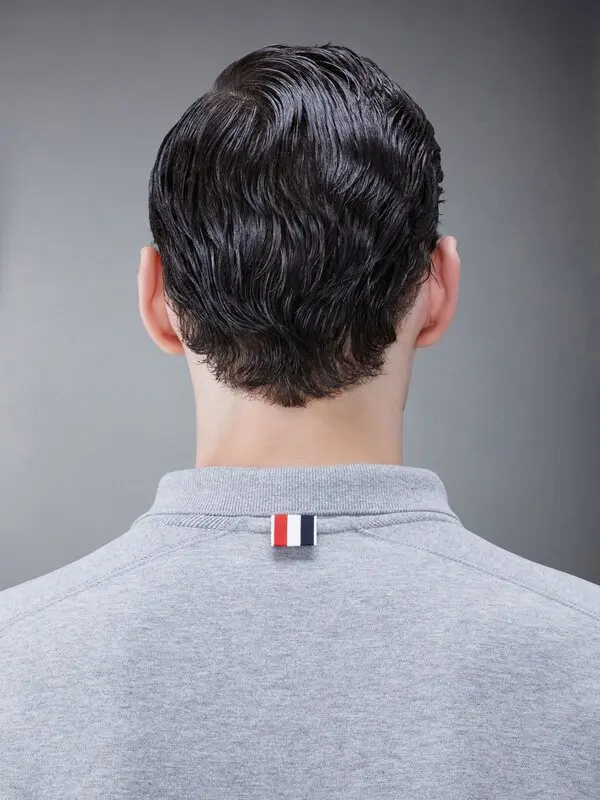 Thom Browne 4-bar Short Sleeve Polo Shirt - Light Gray
