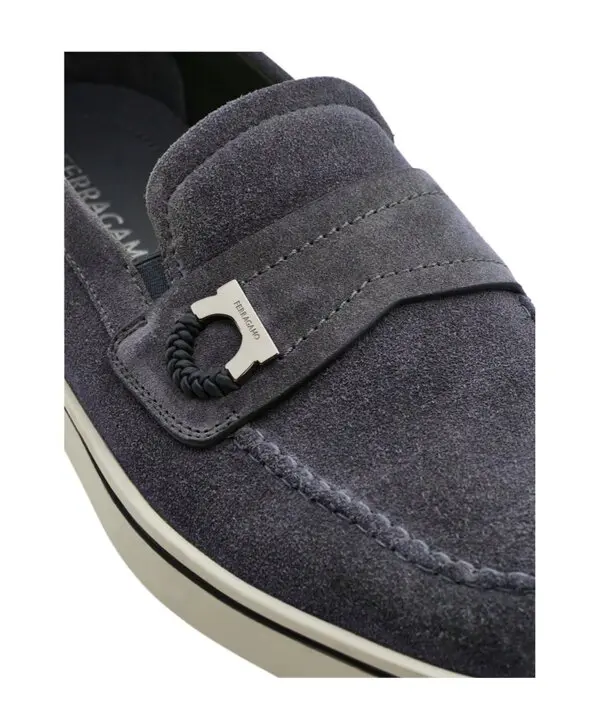FERRAGAMO Gancini Boat Shoe Loafer - Stromboli Sand