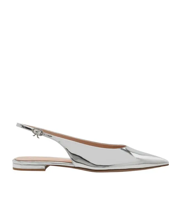 GIANVITO ROSSI Robbie Slingback Pointed Toe Ballet Flats