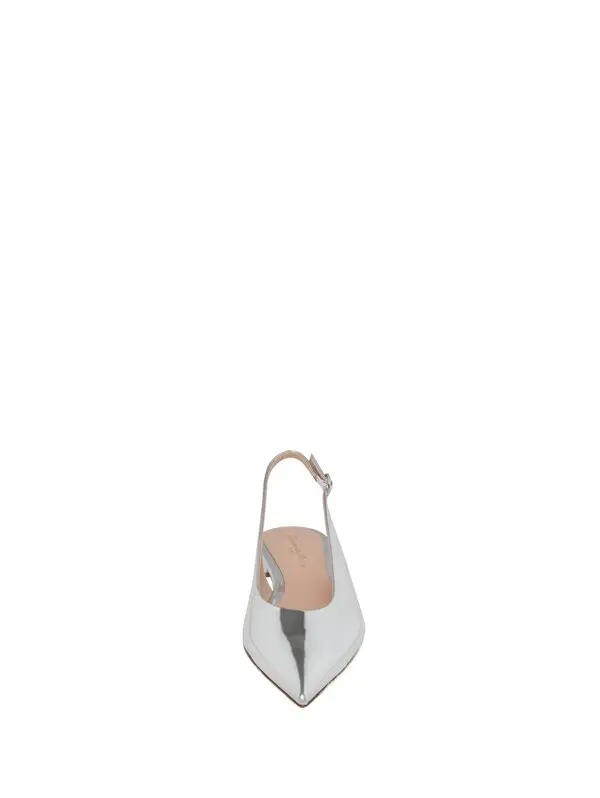 GIANVITO ROSSI Robbie Slingback Pointed Toe Ballet Flats