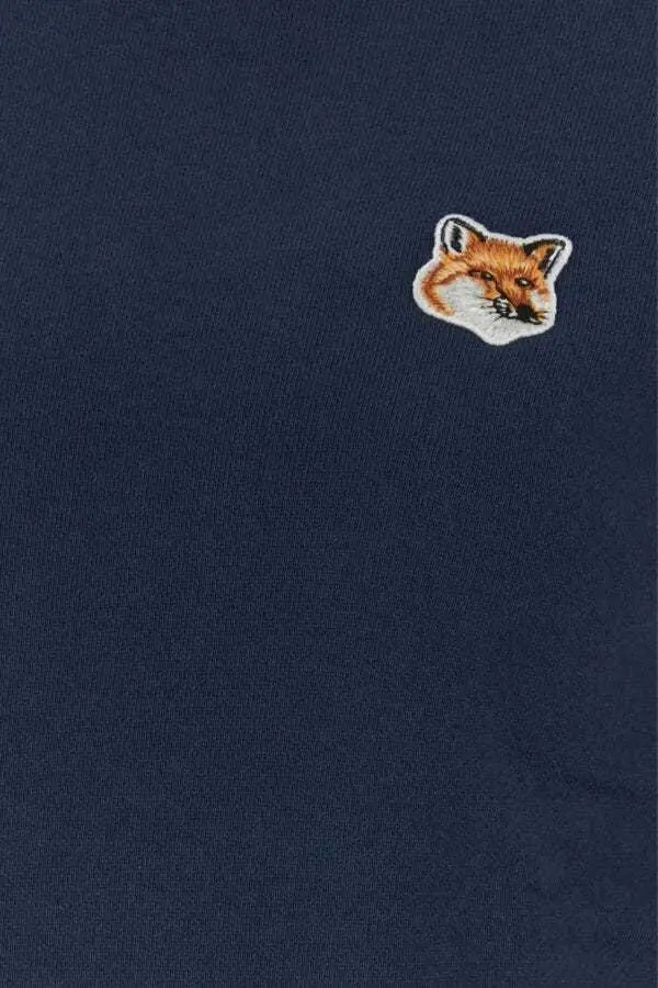 Maison Kitsuné Crewneck Sweatshirt With Fox Head Patch - Blue