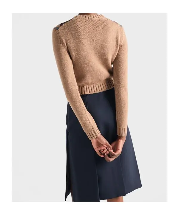 Prada Argyle Crewneck Jumper