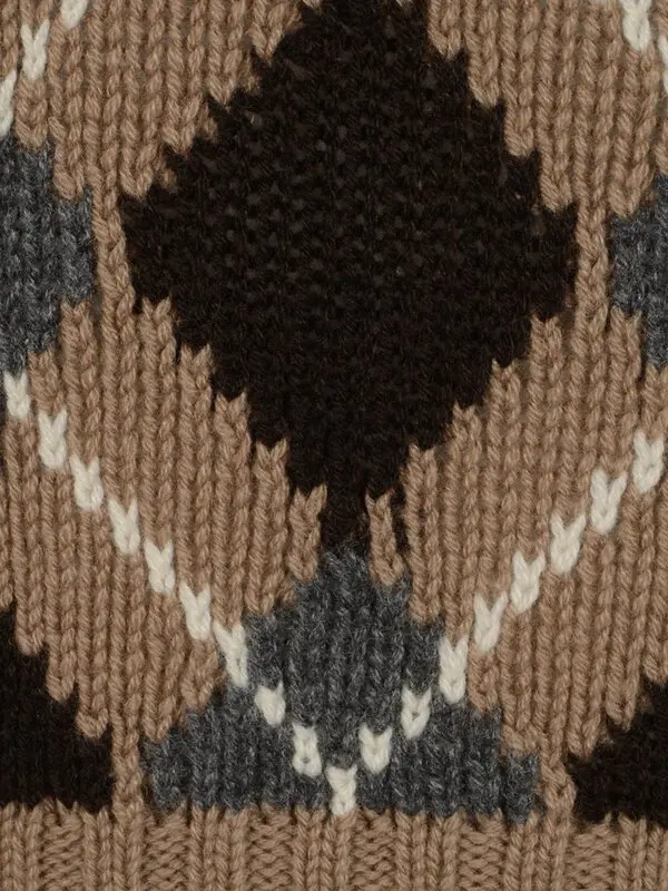 Prada Argyle Crewneck Jumper