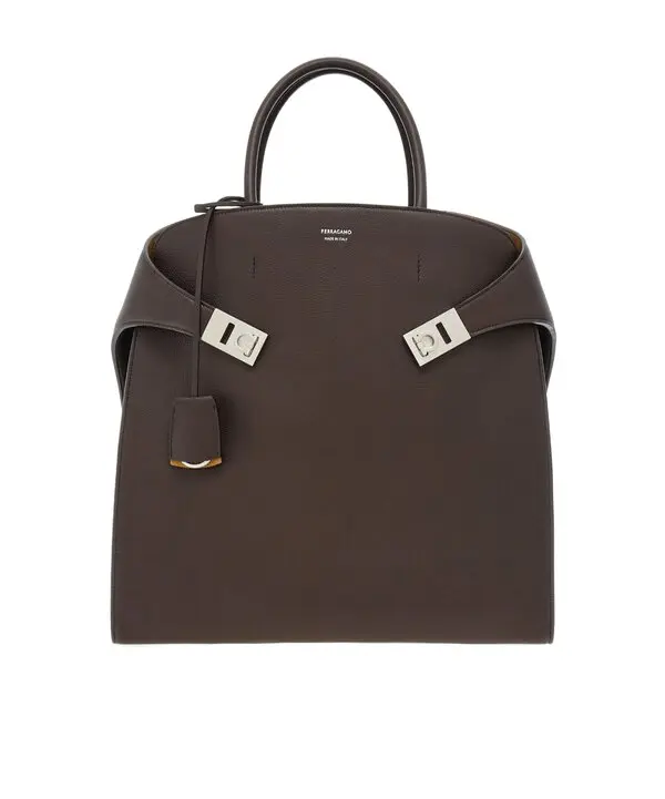 FERRAGAMO Hug Tote Bag - Testa Di Moro