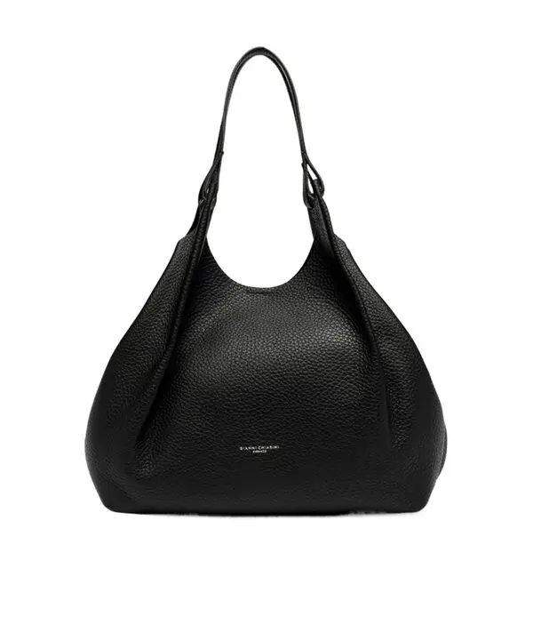 GIANNI CHIARINI Dua Textured Leather Tote Bag - Black