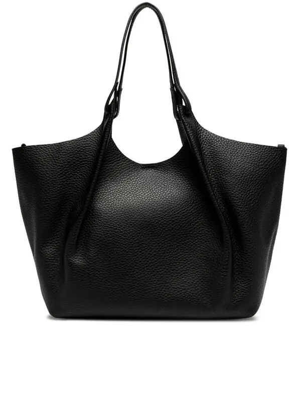 GIANNI CHIARINI Dua Textured Leather Tote Bag - Black