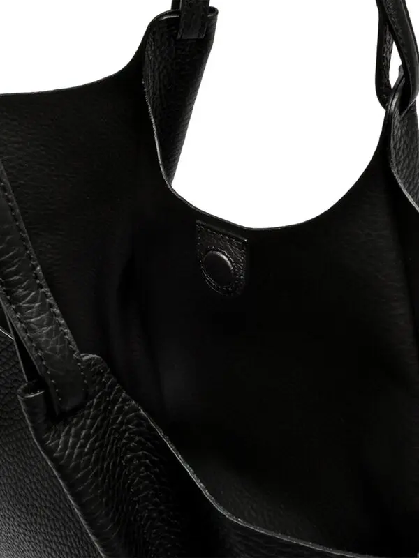 GIANNI CHIARINI Dua Textured Leather Tote Bag - Black