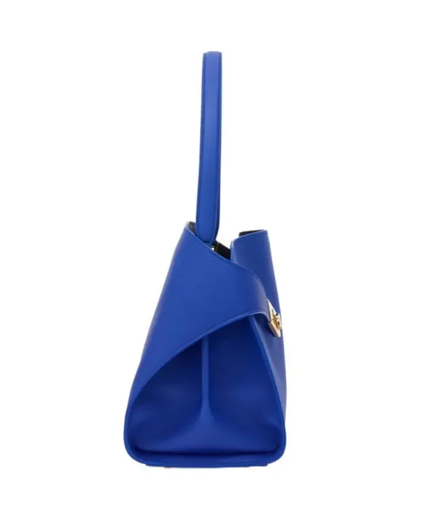 FERRAGAMO Hug Soft Shoulder Bag - Klein/midnight Blue