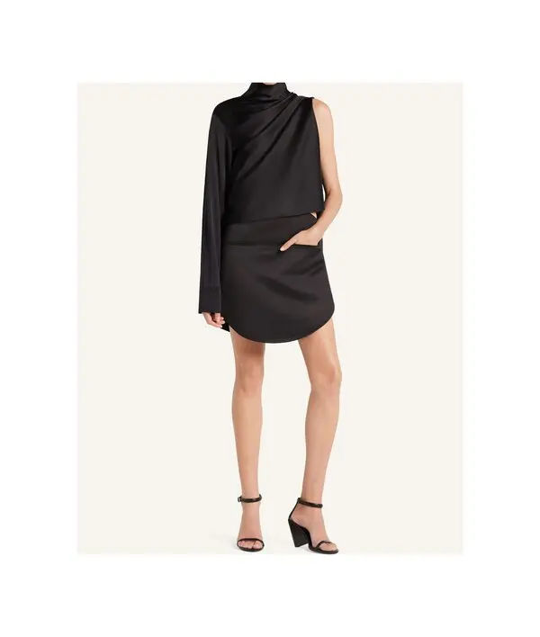 COURREGES Satin Mini Skirt