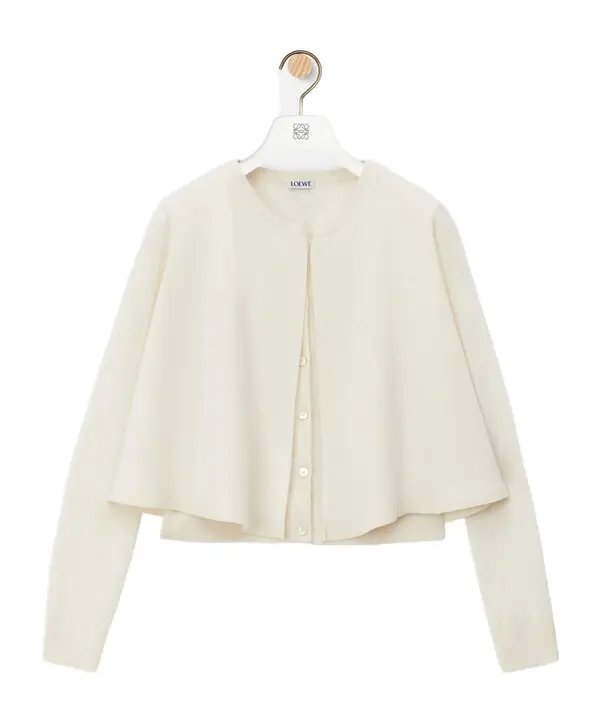 Loewe Wool Cardigan With Crossword Embroidery
