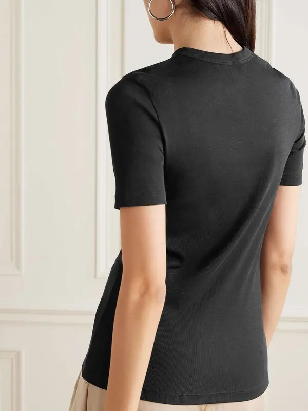 TOTEME Ribbed Cotton T-shirt
