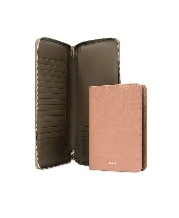 Bally Zip Wallet - Nude