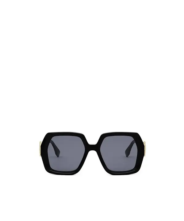 Fendi Octagon Sunglasses - Black
