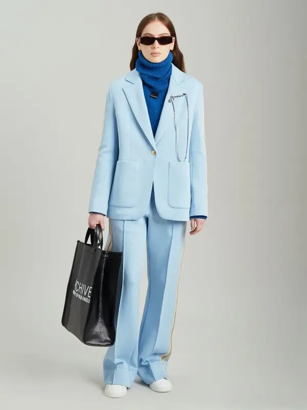Palm Angels Striped Tailored Blazer