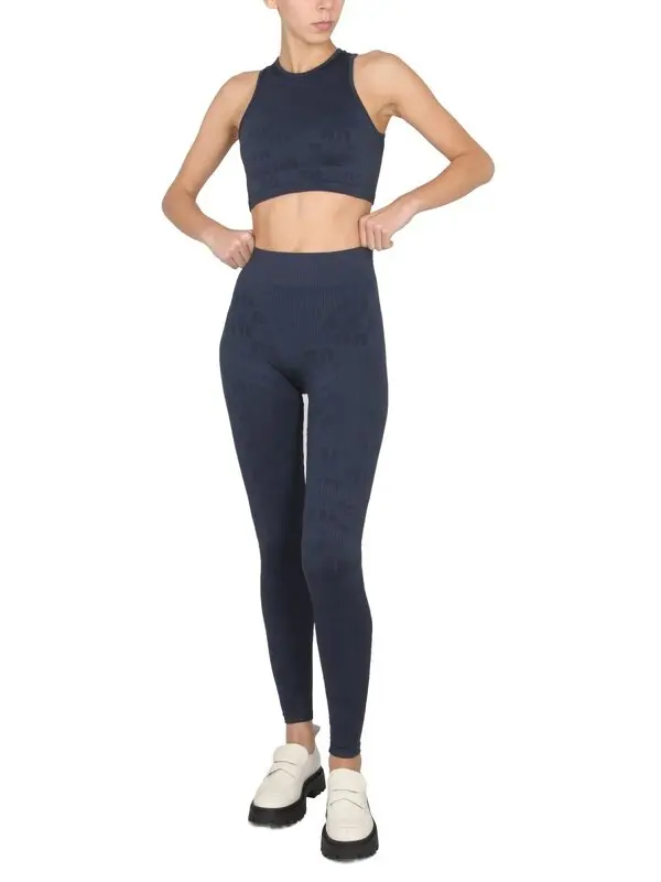 ROTATE BY BIRGER CHRISTENSEN Sleeveless Cropped Jersey Top - Black