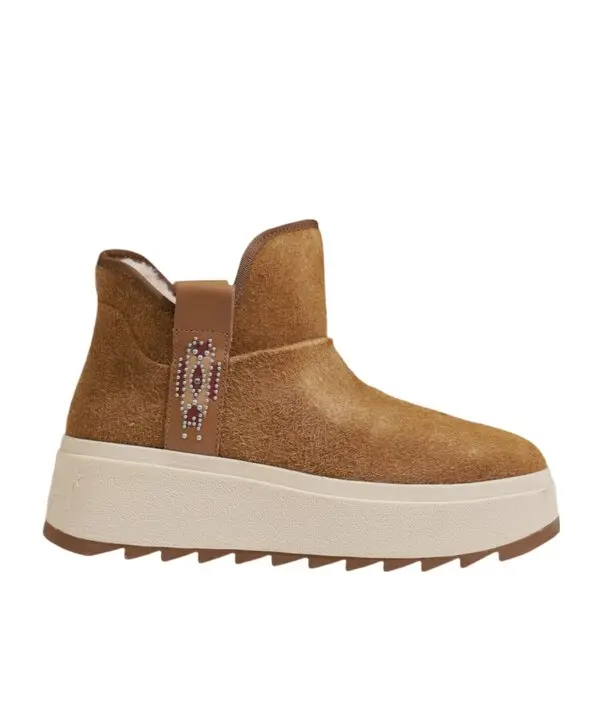 Ash Round-toe Pull-on Ankle Boots
