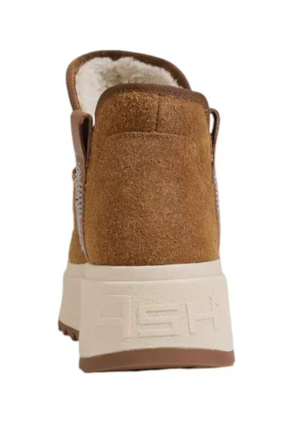 Ash Round-toe Pull-on Ankle Boots