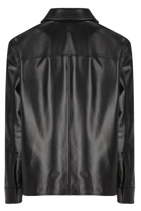 Loewe Logo Patch Overshirt Jacket - Black